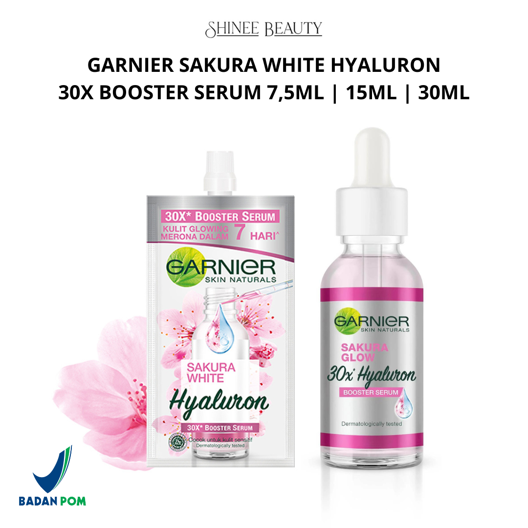 Garnier Sakura Glow Hyaluron 30x Booster Serum Skin Care - 30mL | 7.5mL ...