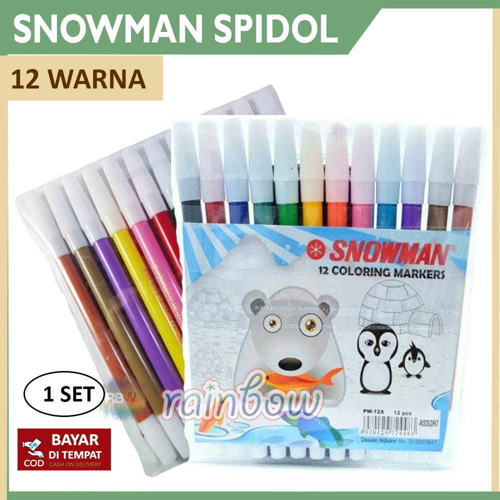 SNOWMAN Spidol 12 WArna Spidol Snowman 12 Warna Snowman 12 Coloring ... SNOWMAN Spidol 12 WArna Spidol Snowman 12 Warna Snowman 12 Coloring ...