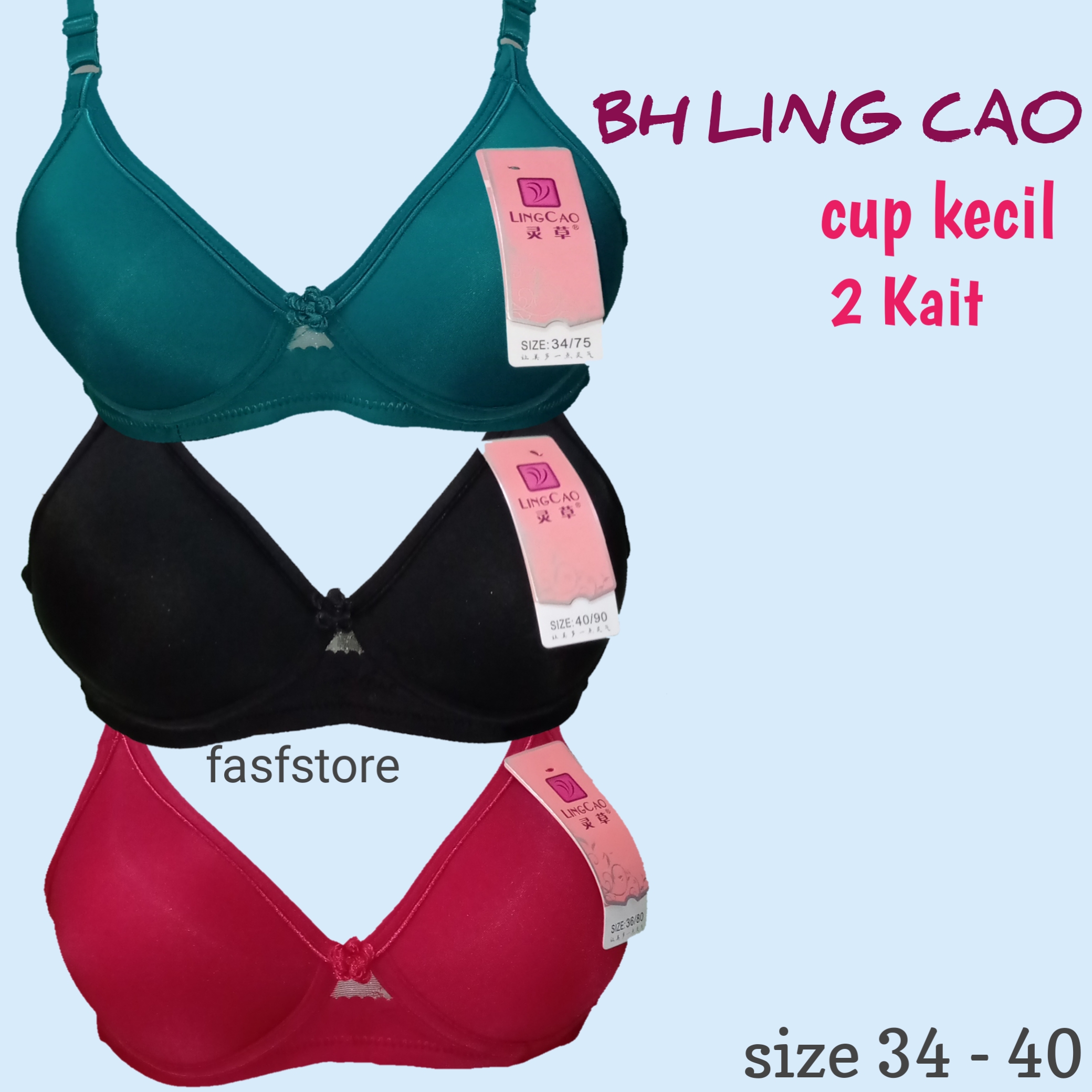 BH LingCao Bra Wanita Ling Cau Cup Kecil Sedang BH Ling Cao | Lazada ...