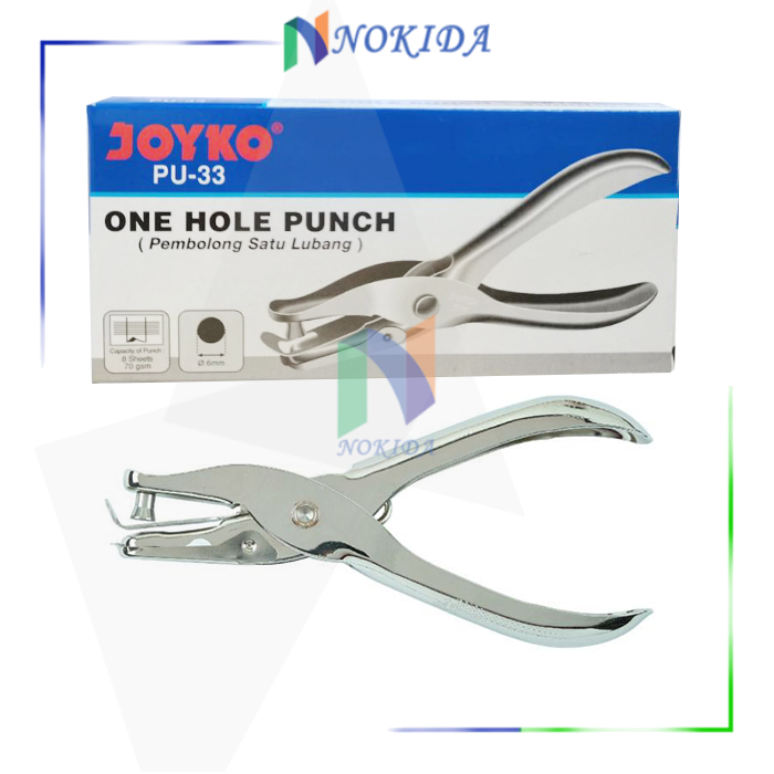 Nokida One Hole Punch PU-33 / Alat Pembolong Satu Lubang / Alat ...