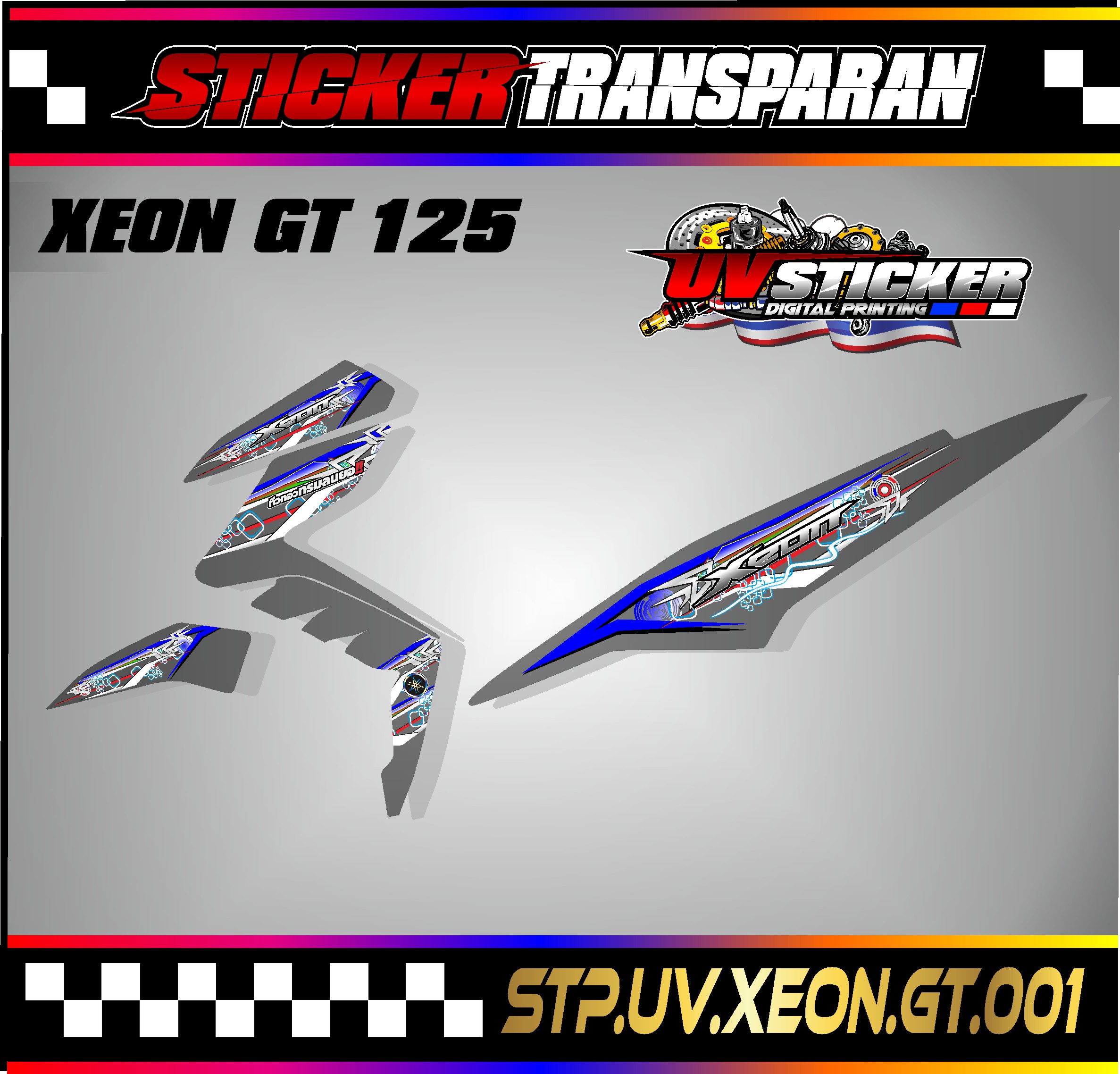 Xeon Sticker Striping Xeon GT Sticker Motor Yamaha Xeon GT Variasi ...