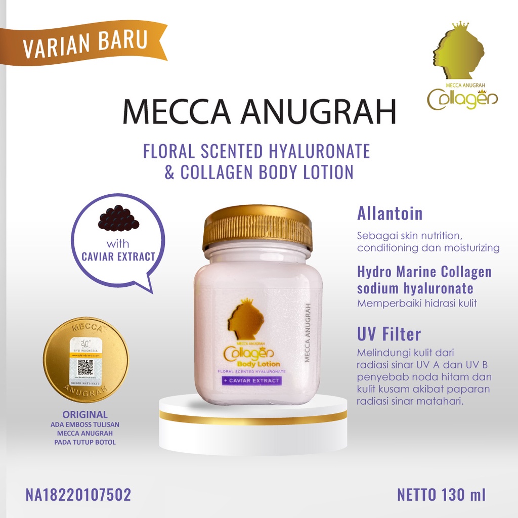 [MECCA DENGAN BARCODE | 150ML] [BPOM] Mecca Anugrah Collagen Body ...