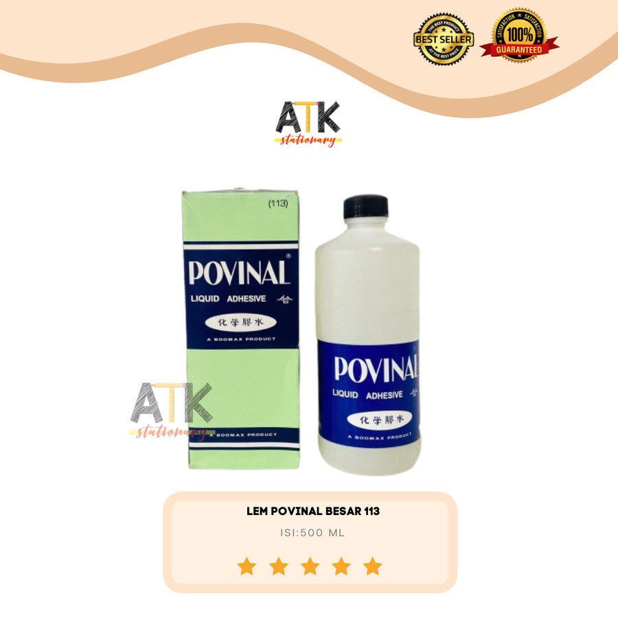 Lem Povinal 113 Besar 500 ML atk | Lazada Indonesia