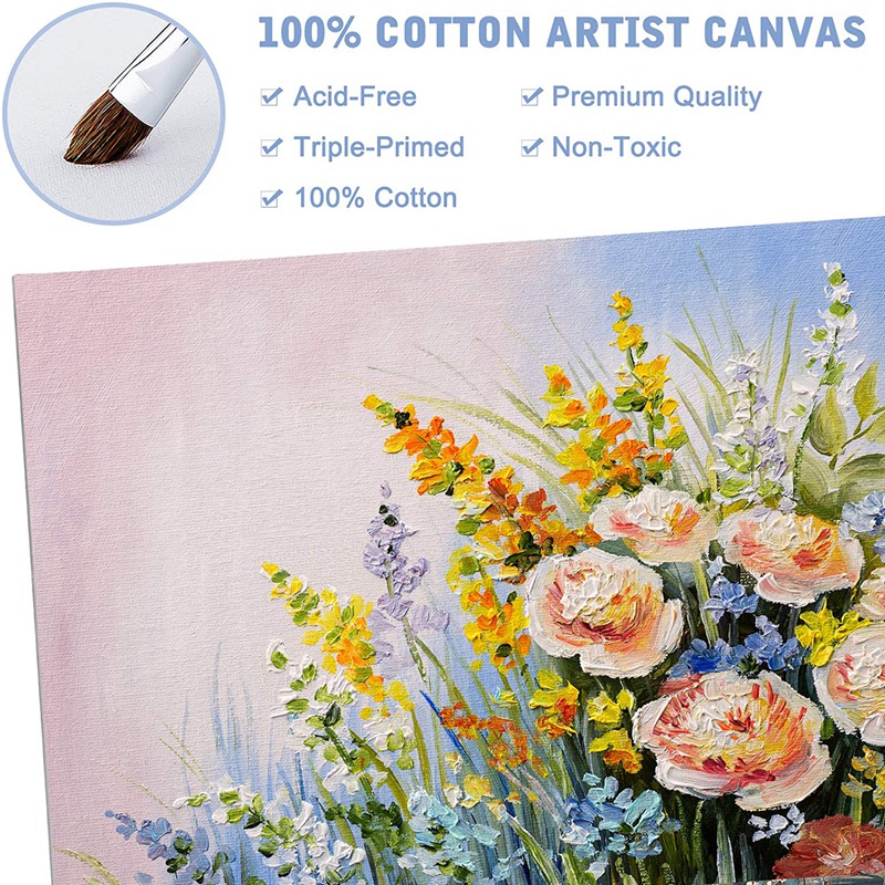Canvas Panels - 8X10 Inch/18 Pack. Artist Painting Canvas Boards Value ...