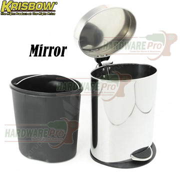 Tempat Sampah Injak 5 Ltr Stainless Oval Krisbow Pedal DustBin Original Ace | Lazada Indonesia