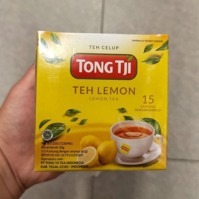 1 Box Teh Tong Tji Lemon Celup 15Pcs | Teh Lemon Tong Tji | Teh Celup ...