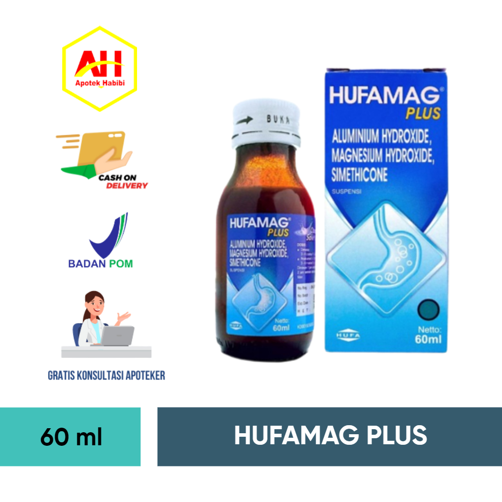 Hufamag Hufamagh Hupamag sirup 60ml 60 ml Obat Hufamag plus sirup 60ml ...
