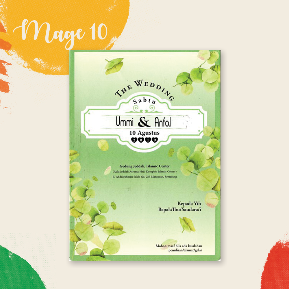 Blangko Undangan Nikah 100 Pcs Mage 10 Bisa Custom Request Jumlah atau ...