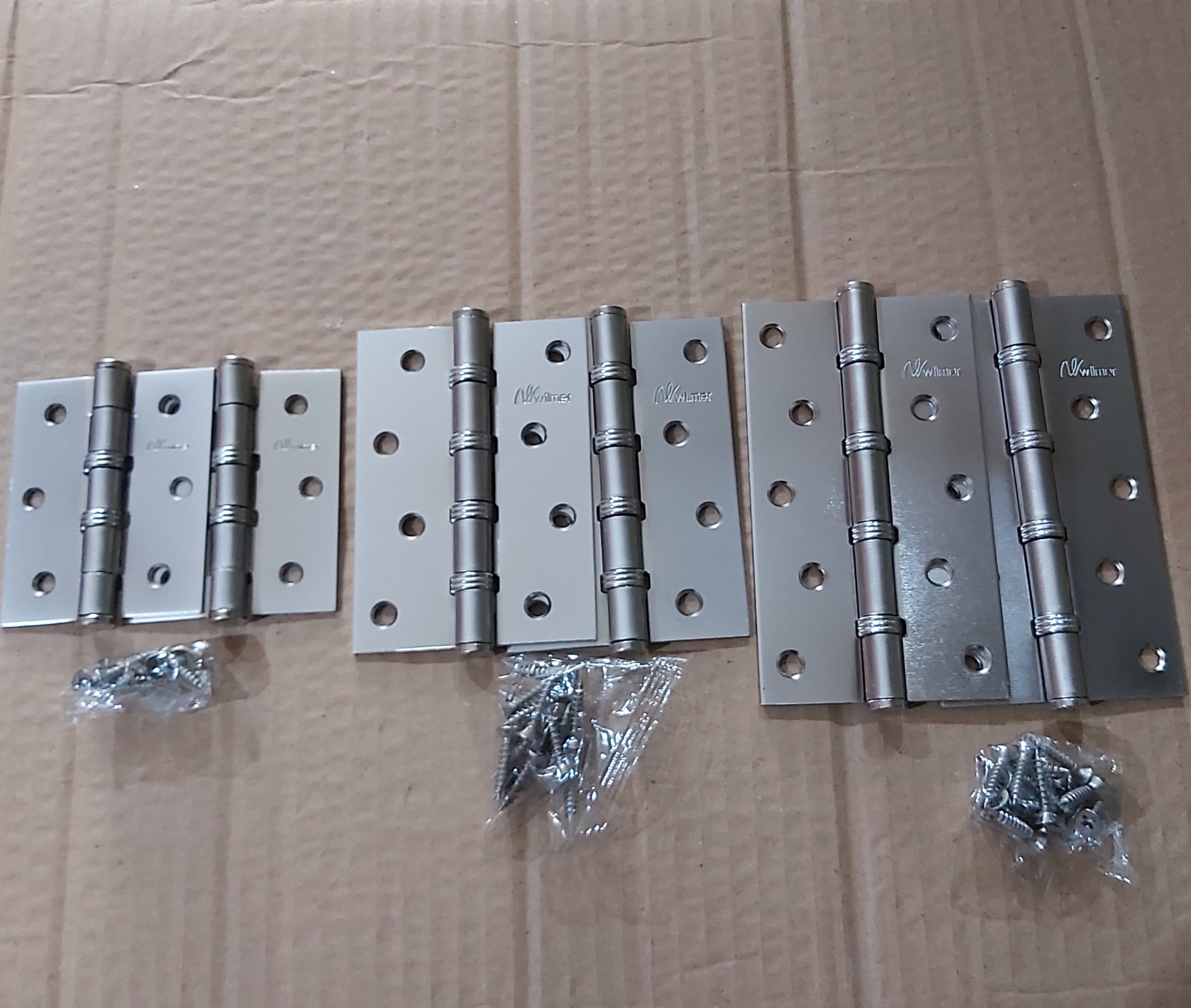 engsel pintu tebal Satin Nickle Wilmer 3 inch 4 inch - 5 inch / engsel ...