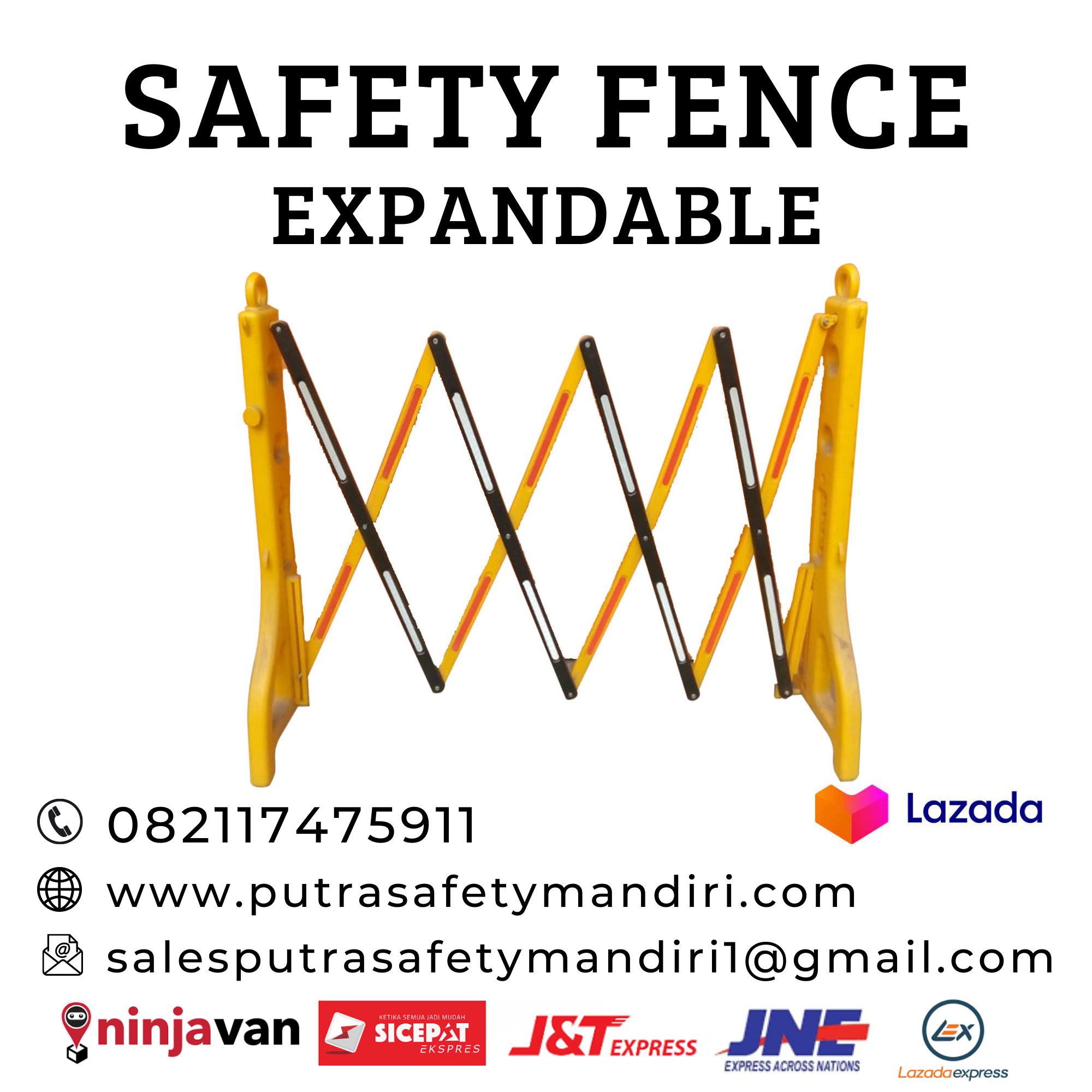 BOARD BARRIER GATE EXPANDABLE PORTABLE PAGAR PALANG LIPAT PLASTIK PVC ...