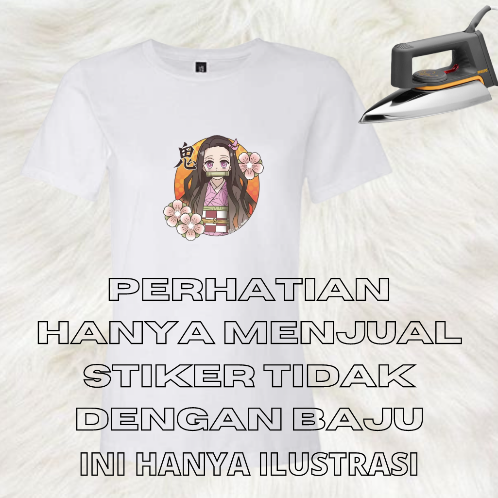 STIKER SABLON BAJU Logo Setrika Patch cetak DTF Sablon setrika / Motif ...