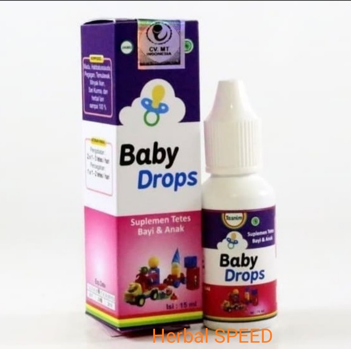BABY DROPS HERBAL DEMAM DAN BATUK PILEK FLU ANAK DAN BALITA Tasnim Madu ...