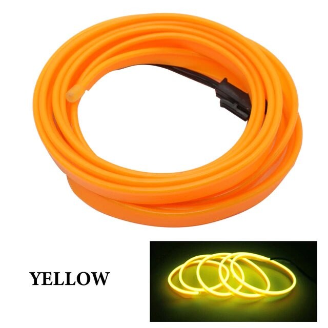 Lampu EL Wire Flexible CCFL Neon LED Strip Harga Per Meter | Lazada ...