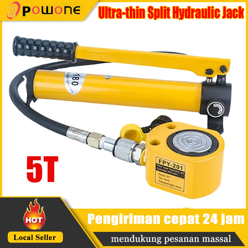 FPY-10T FPY-5T ultra-thin jack separate type hydraulic lifting tool oil pressure booster alat ...