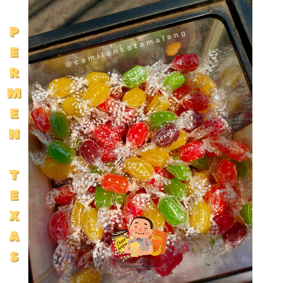 PERMEN TEXAS WARNA WARNI CURAH(eceran) 100GR | Lazada Indonesia