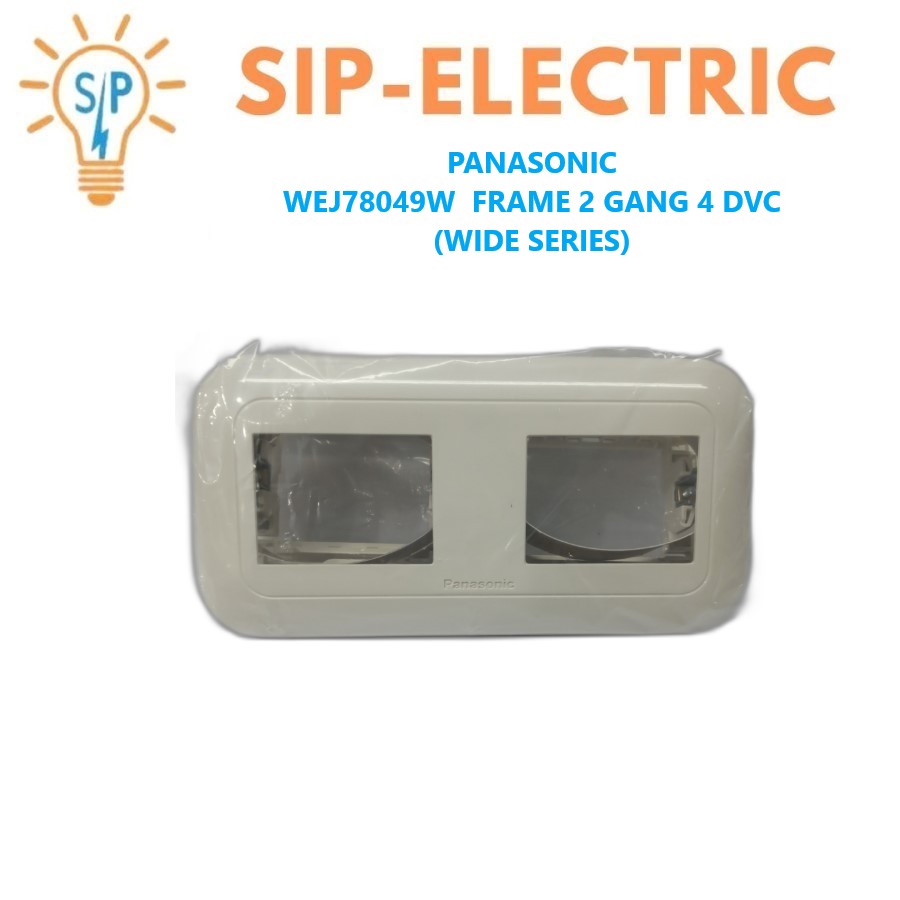 PANASONIC FRAME RUMAH SAKLAR SERI GANDA 2 GANG 4 DEVICE WEJ 78049W ...