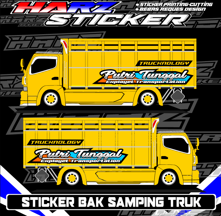 Stiker Bak Samping Truck-Stiker Decal Printing-Stiker Bebas Reques ... Stiker Bak Samping Truck-Stiker Decal Printing-Stiker Bebas Reques ...