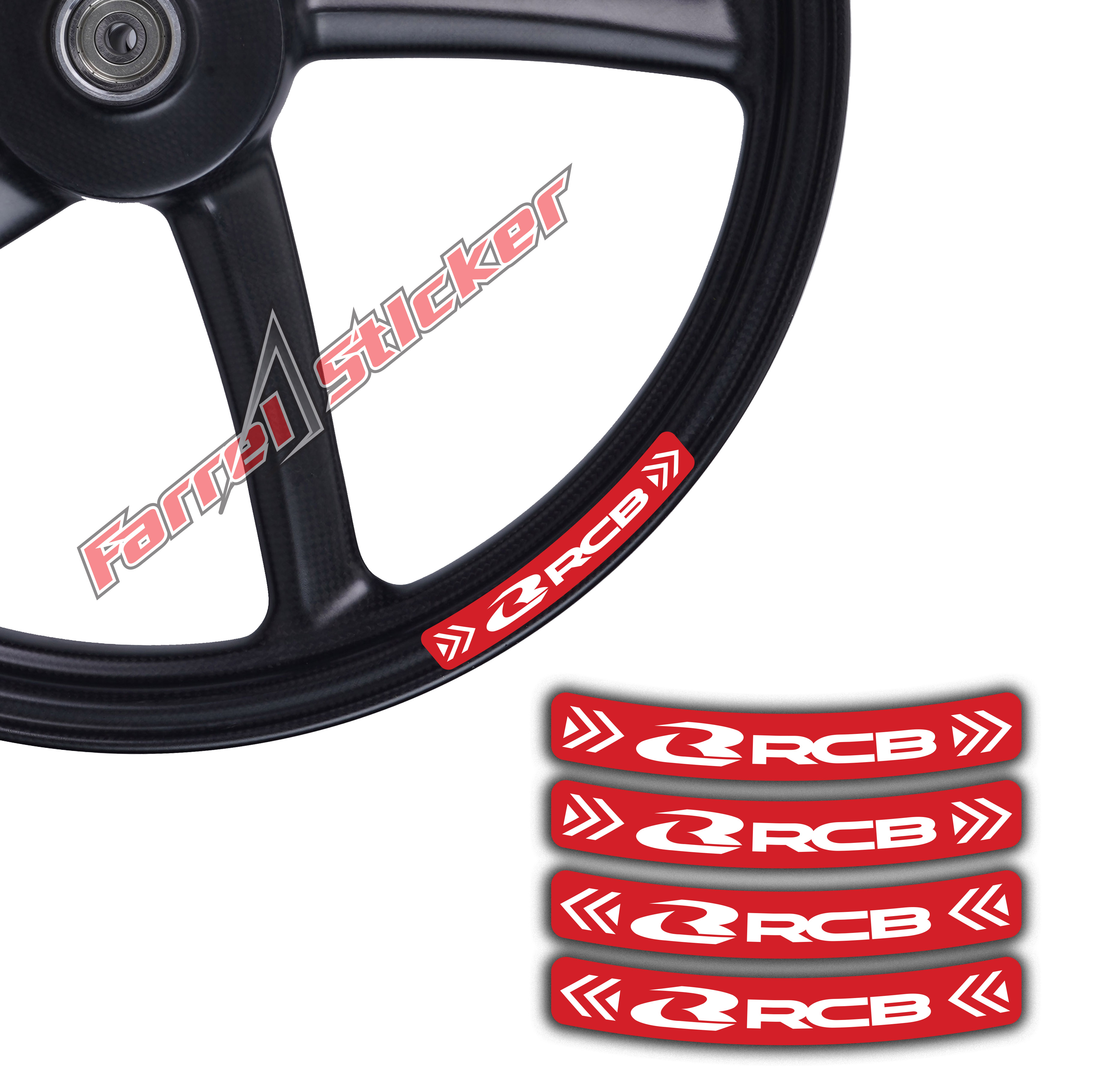 sticker velg RCB stiker RIM Racing Boy PrintCut | Lazada Indonesia
