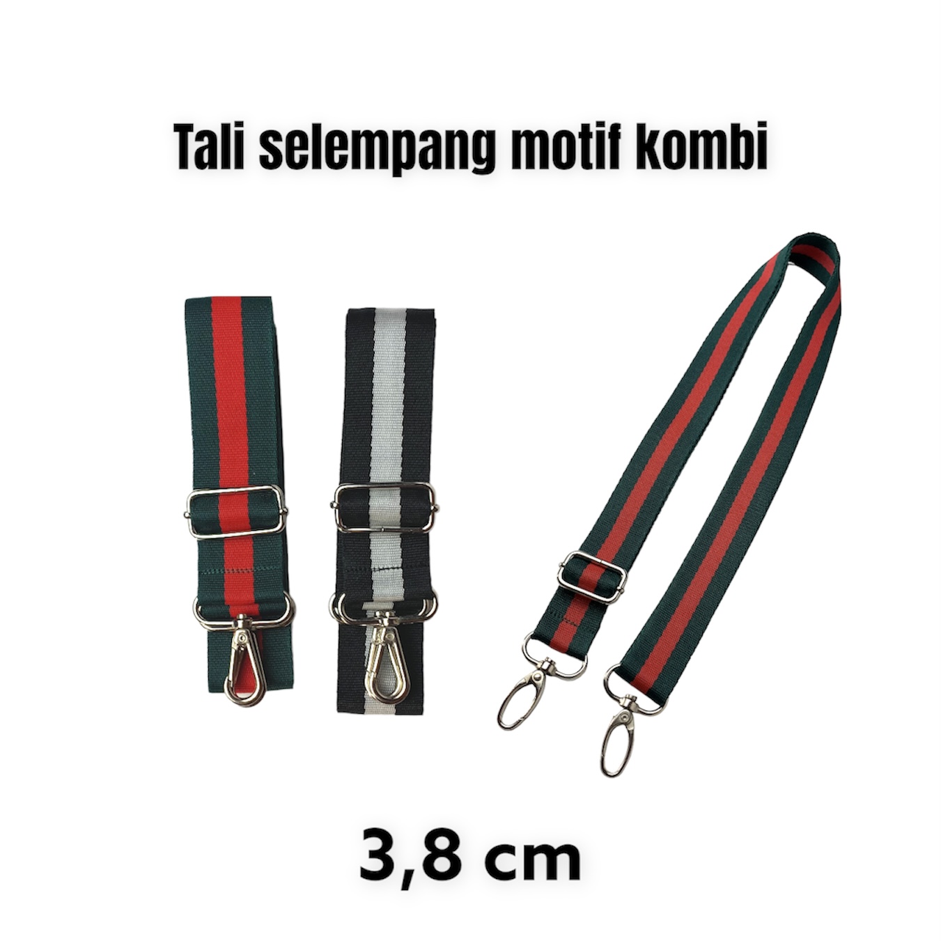 Tali tas selempang motif garis lebar 3,8 cm | Lazada Indonesia