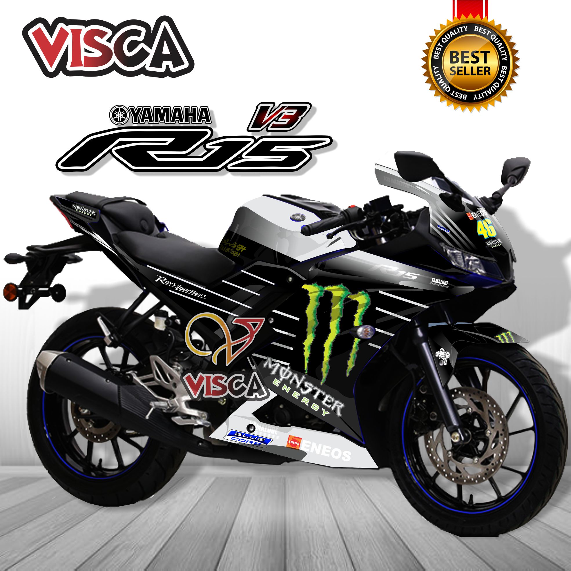 Decal R15 V3 Full Body Keren Stiker R15 V3 Full Body Keren Striping R15 ...
