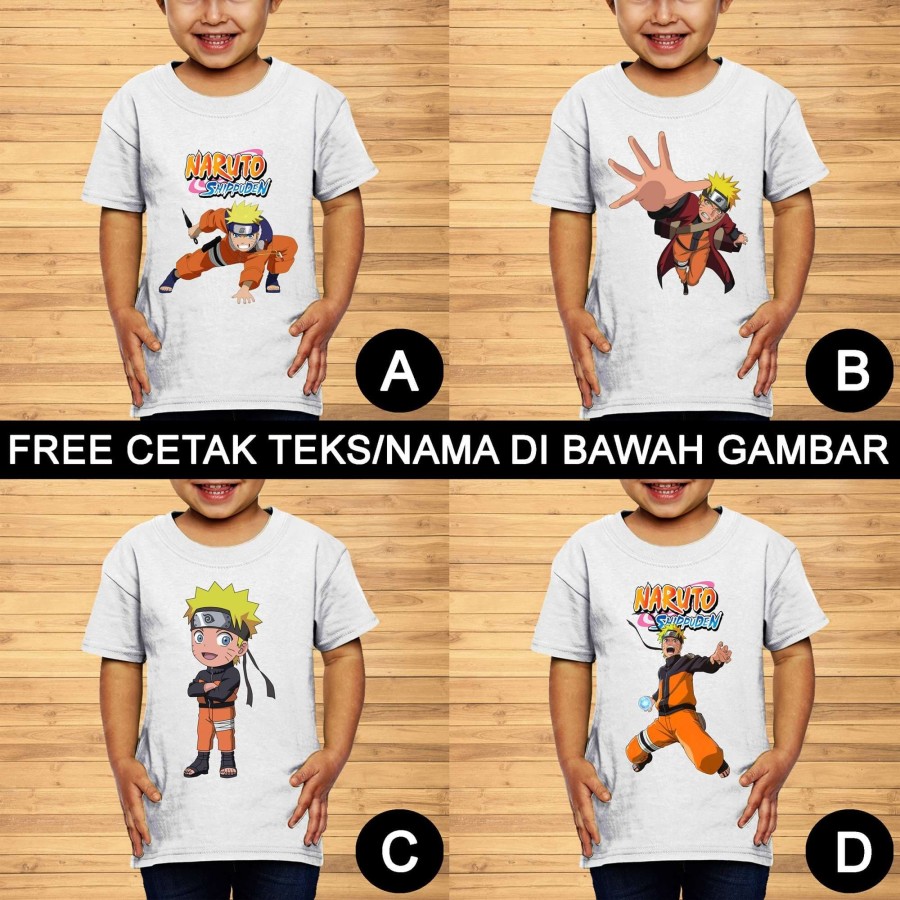 Naruto Shippuden Baju Kaos Anak dan Balita Kartun Karakter. Custom ...
