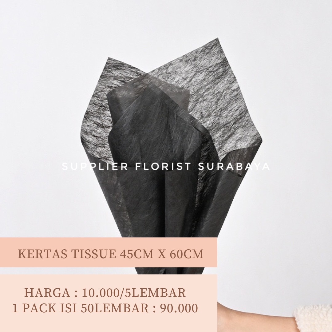 [5 LEMBAR] KERTAS TISSUE PREMIUM 45CM X 60CM BAHAN GLOSSY TAHAN AIR ...