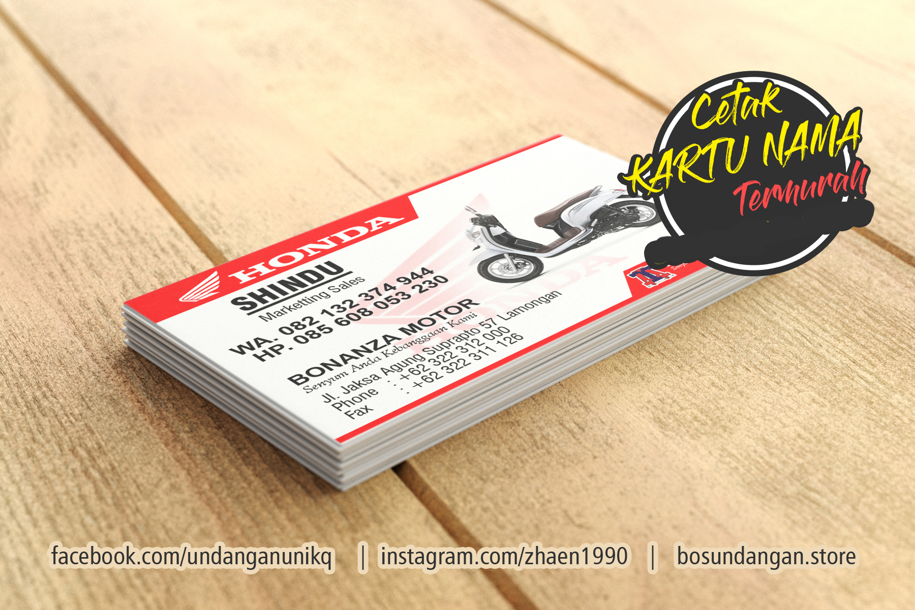 Kartu Nama Custom Desain | Lazada Indonesia