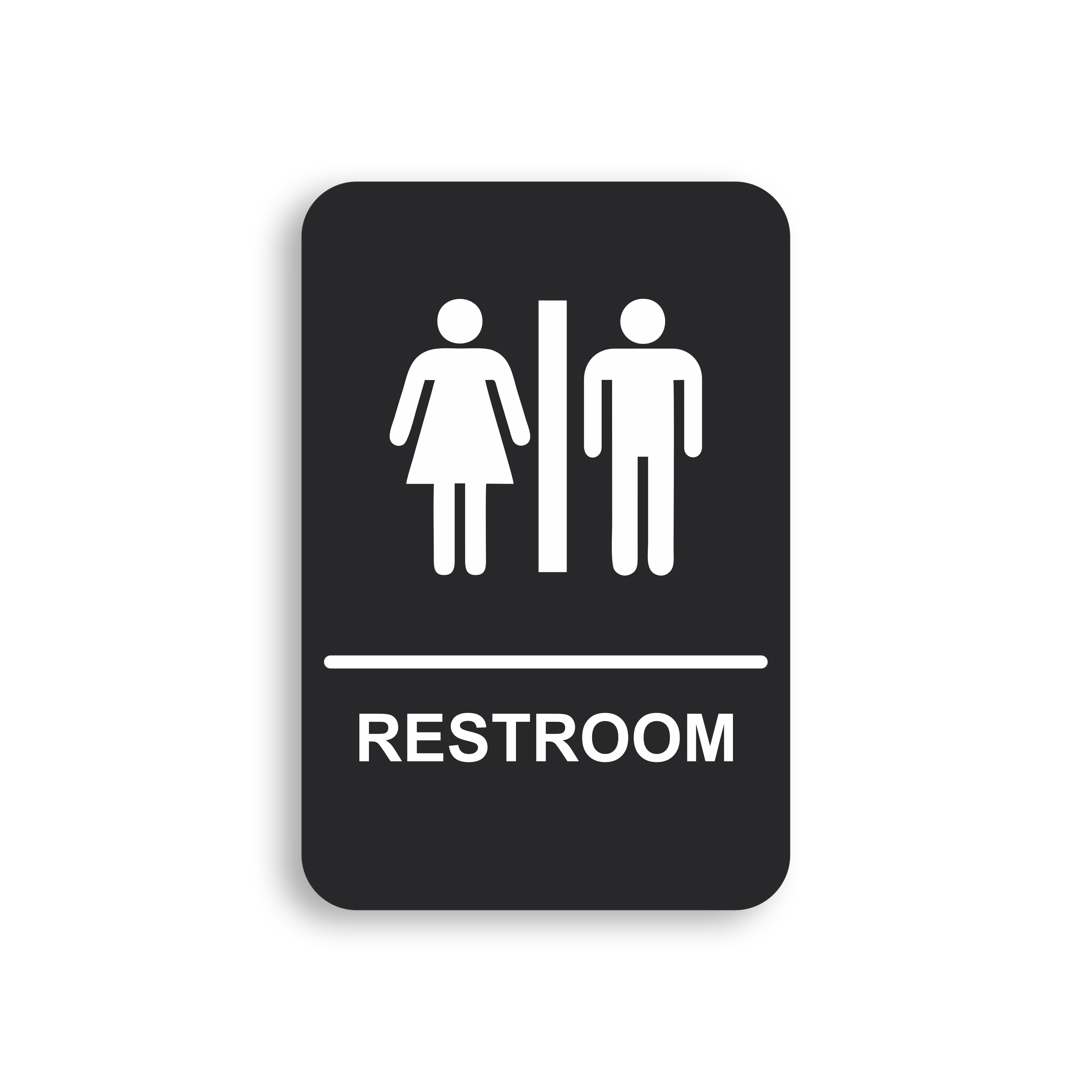 restroom wall sign - papan tanda ruang - restroom sign | Lazada Indonesia
