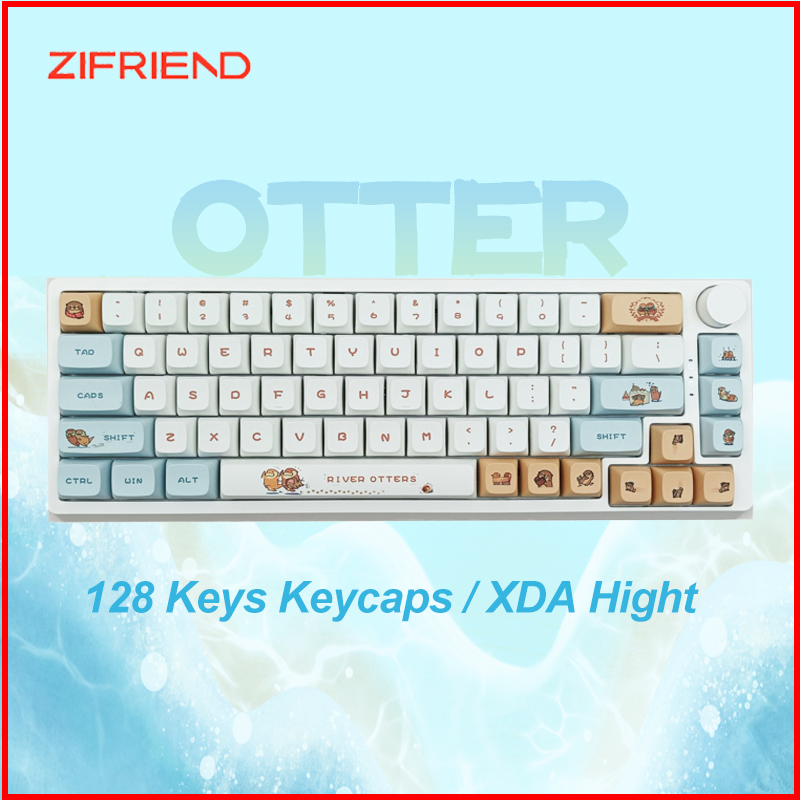 ZIFRIEND Otter 128 Keys XDA Profile PBT Keycaps Set Mechanical Keyboard ...