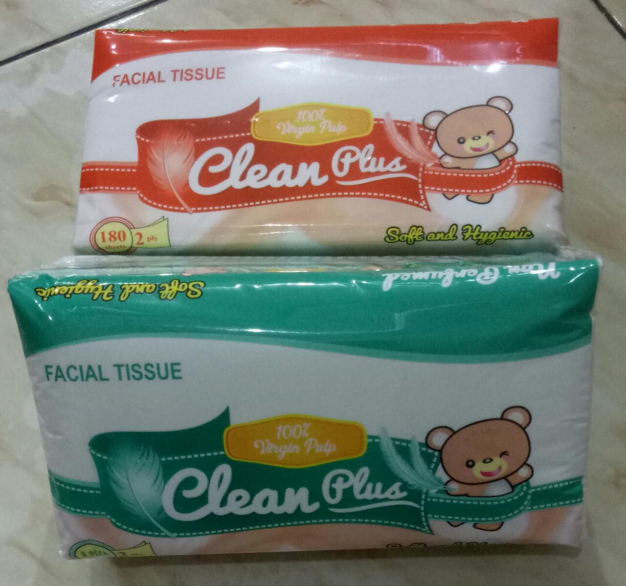 Clean Plus Softpack Tissue Beruang 180 sheets tissue Clean Plus 180 ...