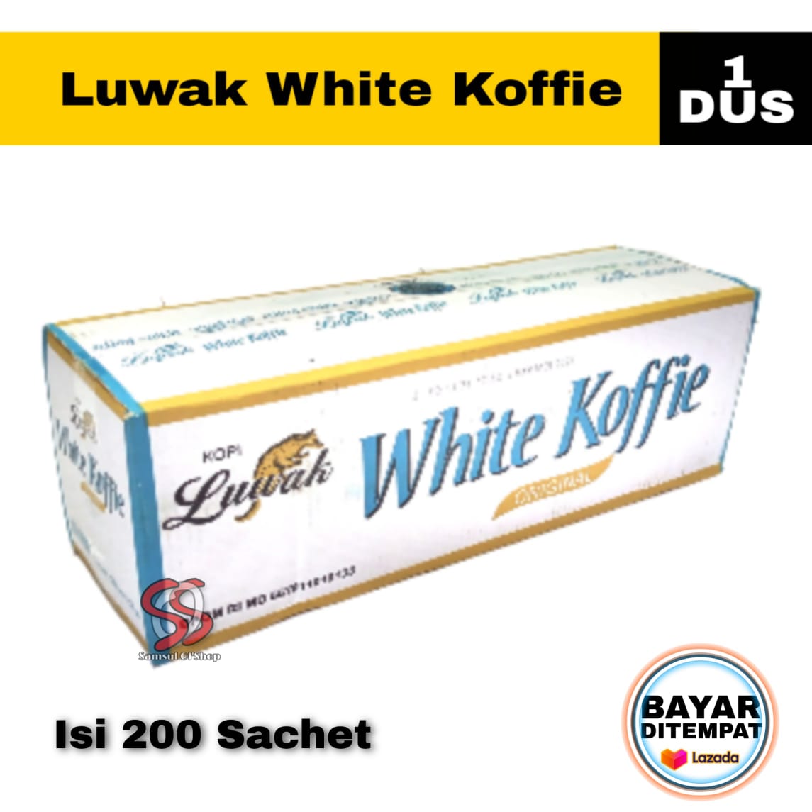 1 (Dus) Kopi luwak White Koffie Isi 200 Sachet / Luwak Kopi Satu Karton ...