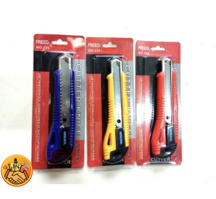 Pisau Cutter / Pisau Kater / Cutter Knife + Bonus mata pisau Freed ...