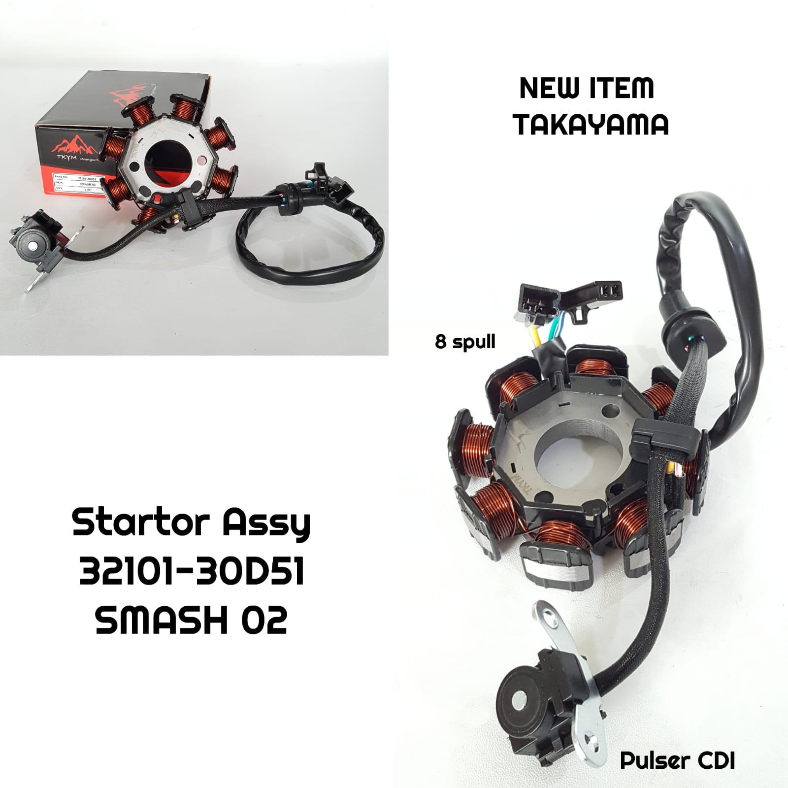 [Original] Startor Assy Stator Suzuki Smash 02 - Takayama | Lazada ...