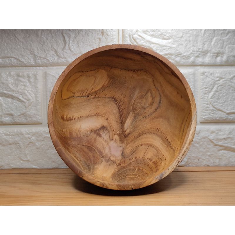 Mangkuk Kayu Jati / Teak Wood Bowl / Smoothies Bowl | Lazada Indonesia