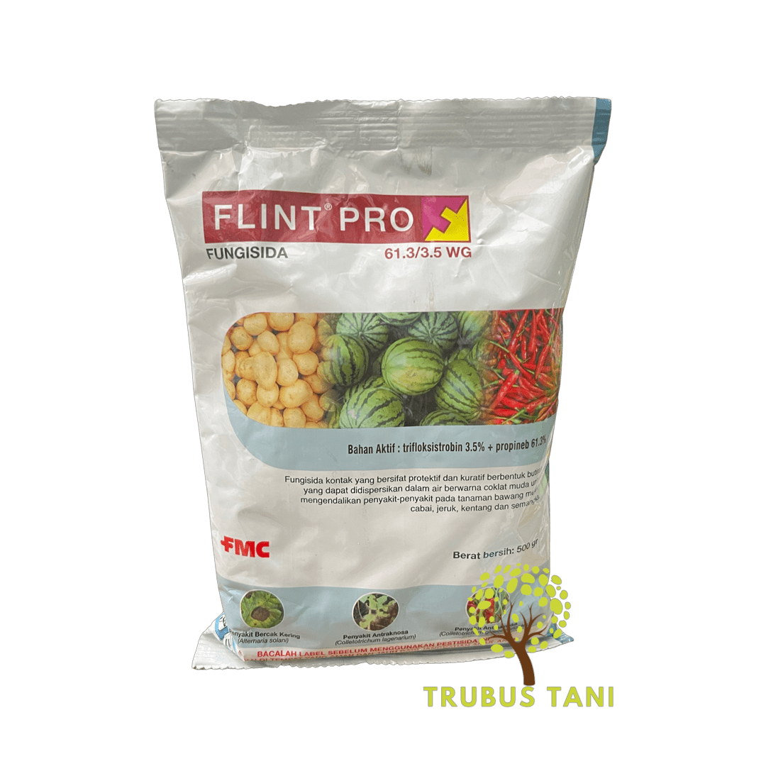 FLINT PRO 61.3/3.5WG 500GR FUNGISIDA (spelialis busuk daun dan busuk ...