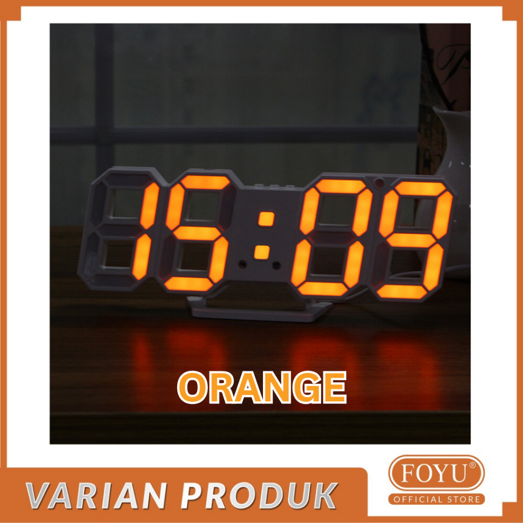 Jam Digital Dinding USB 3D Alarm 2in1 Multifungsi Gantung | Lazada ...