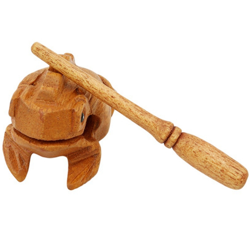 Percussion Instruments Wood Mini Frog Guiro Rasp Musical Instrument ...