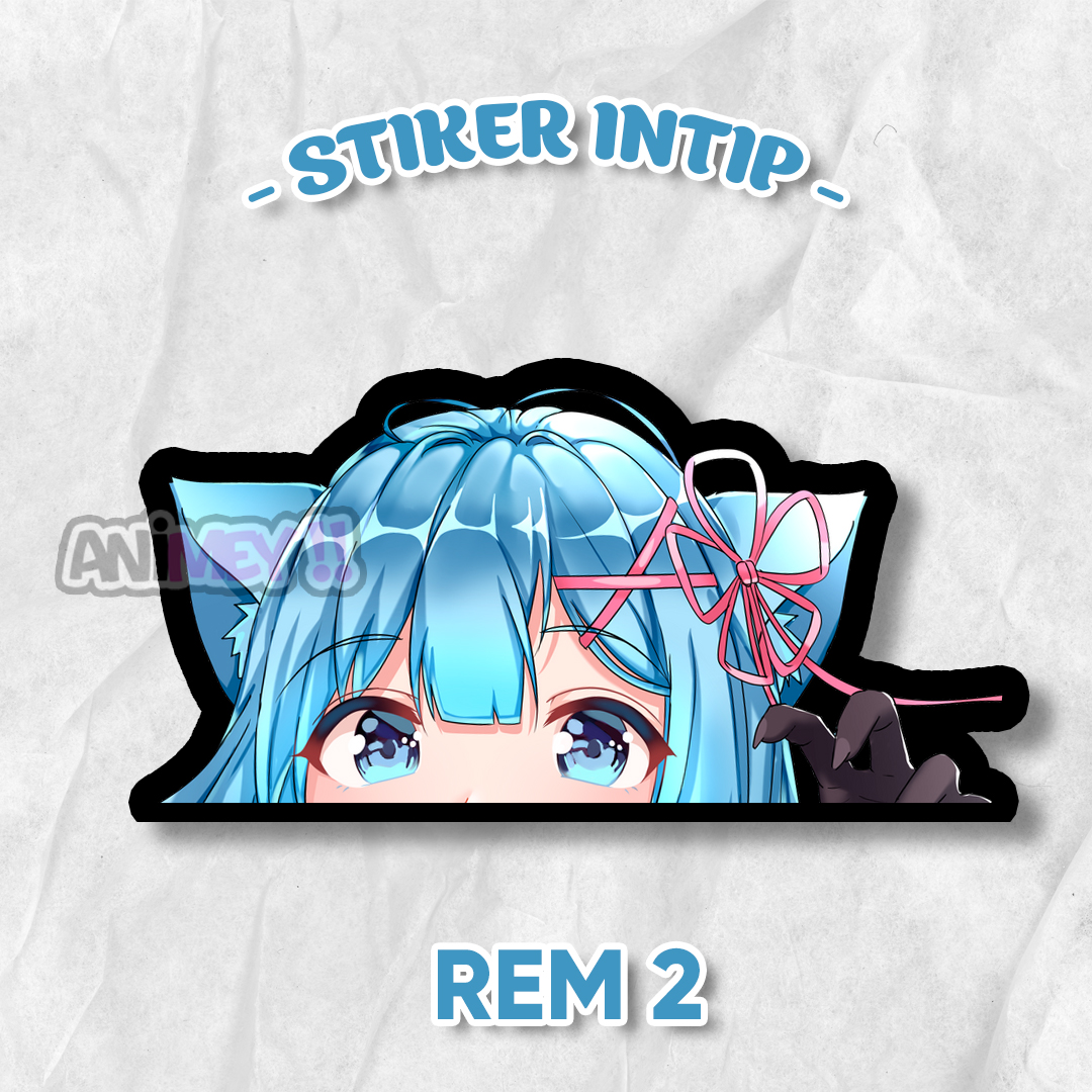 Stiker Intip Rem Re Zero / Sticker Anime Waterproof | Lazada Indonesia