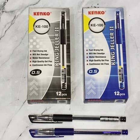 1 Pack PulPen Gel Kenko KE-100 King Jeller II Bolpen Kenko | Lazada ...