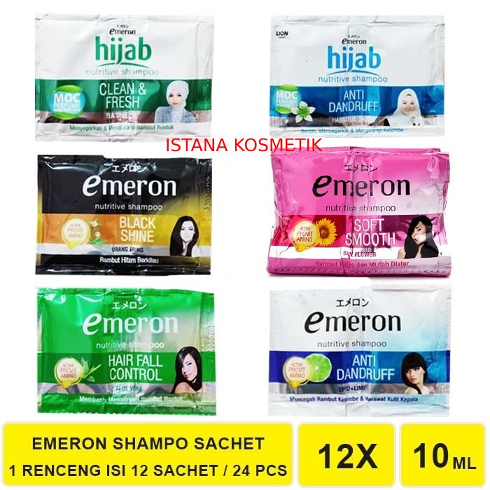 EMERON SHAMPOO SACHET 10ML X 12PCS | Lazada Indonesia