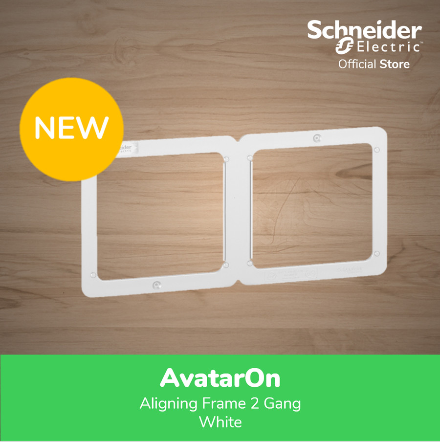 Schneider Electric AvatarOn Aligning Frame 2Gang Putih | Lazada Indonesia