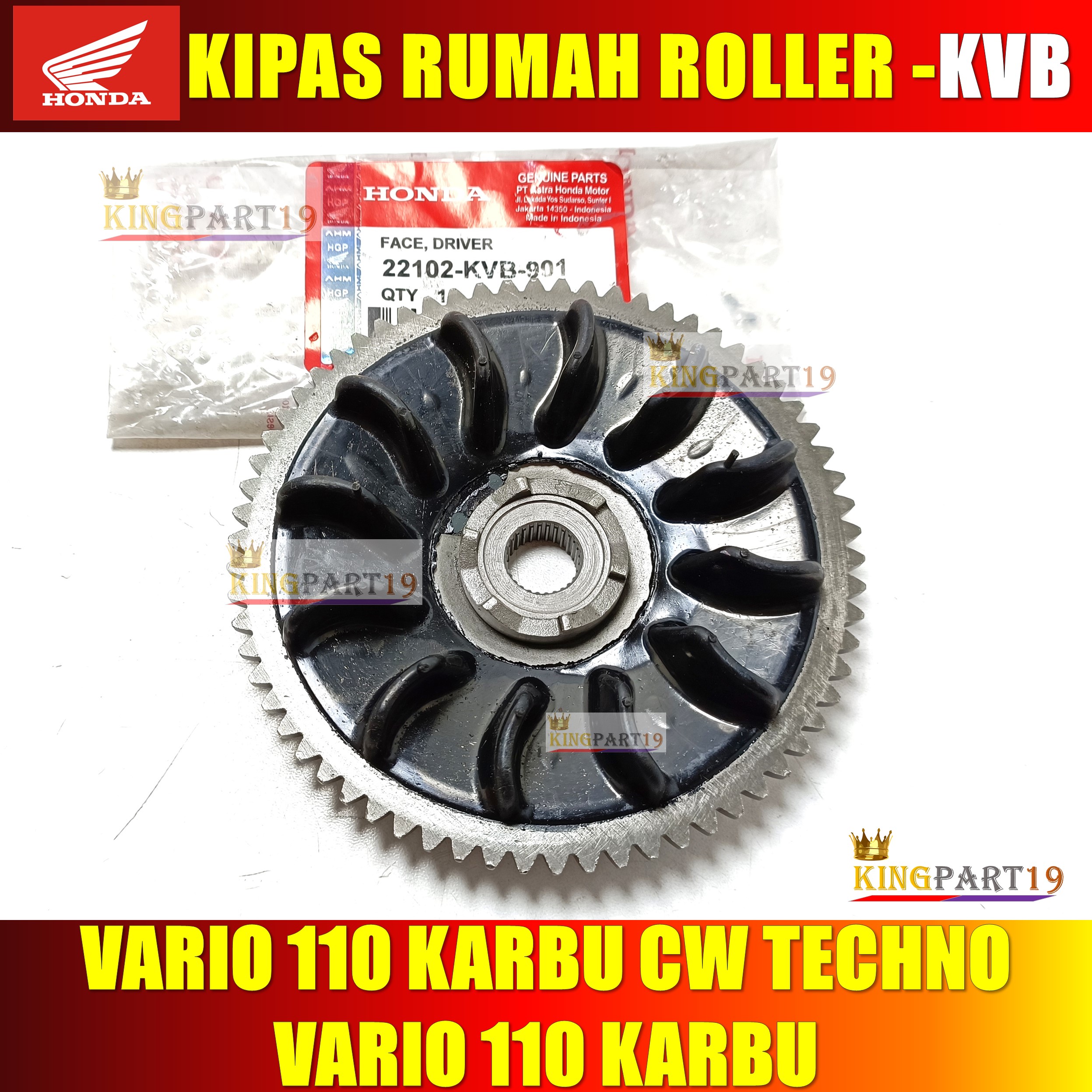 KIPAS LAWAN RUMAH ROLLER VARIO 110 CW TECHNO KARBU KVB | Lazada Indonesia