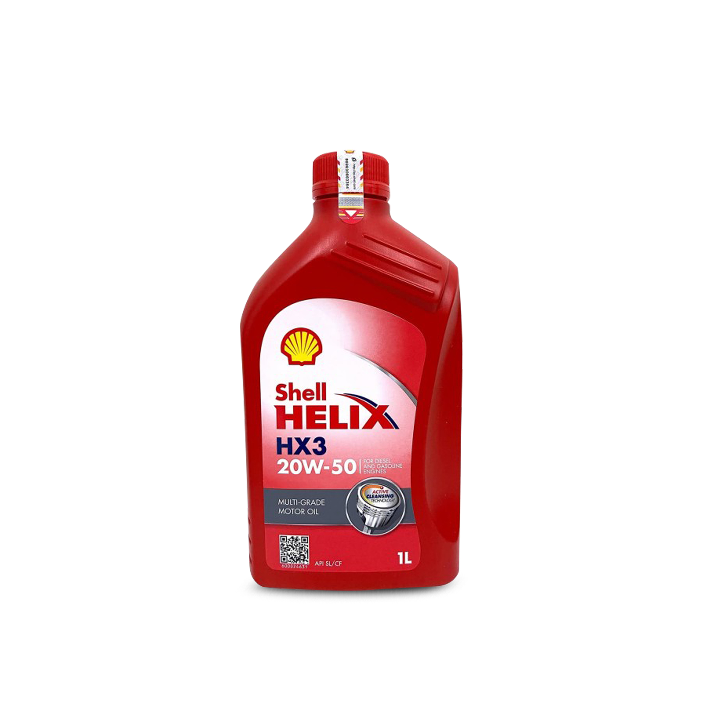 OLI SHELL HELIX HX3 sae 20w-50 API SL/CF galon 1 liter | Lazada Indonesia