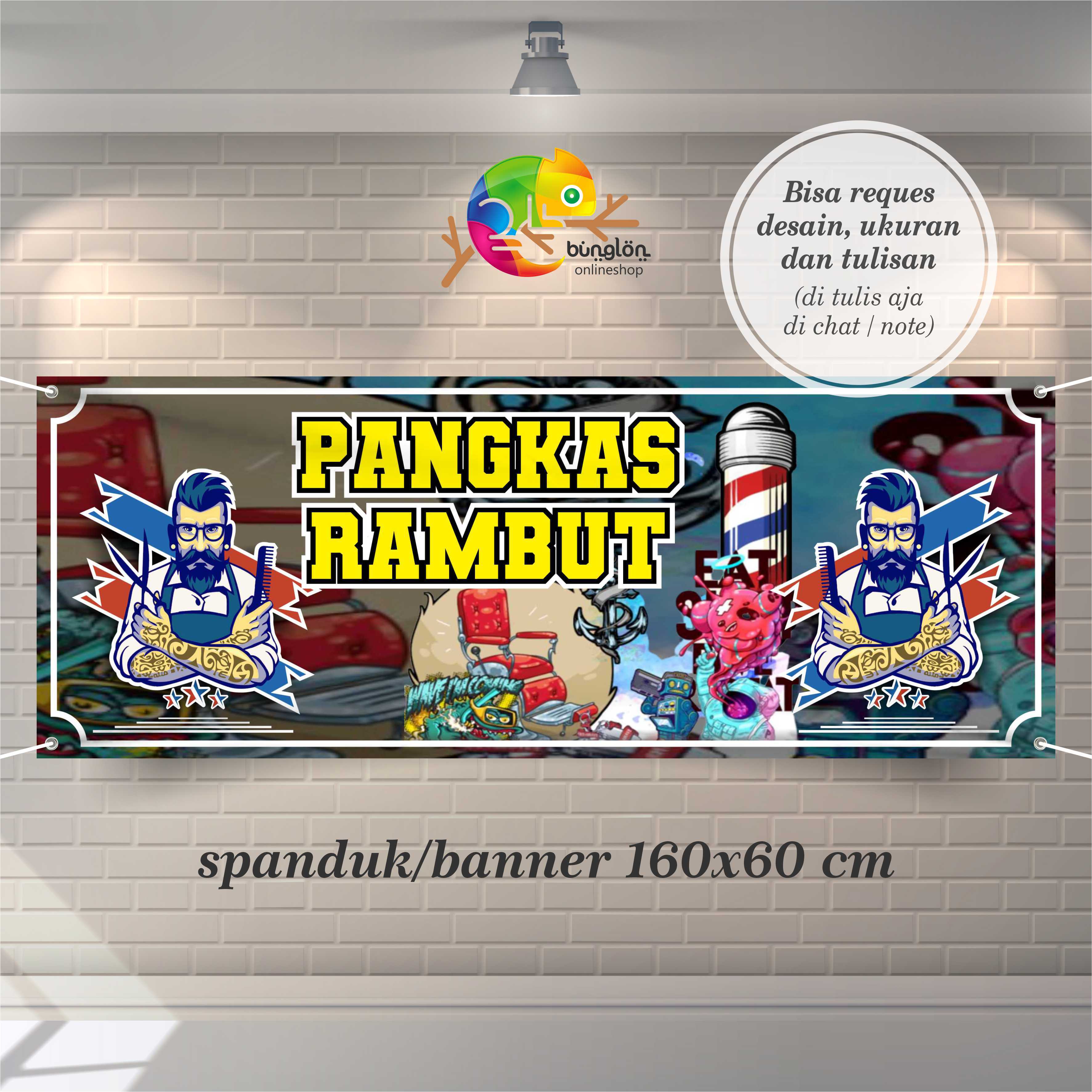 Spanduk Banner 160x60 Cm Spanduk Pangkas Rambut, Spanduk Murah ...