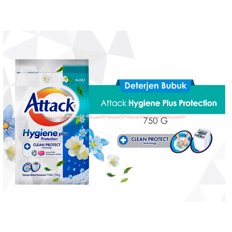 Attack Hygiene Plus 750gr Clean Protect Powder Detergent Bubuk | Lazada ...