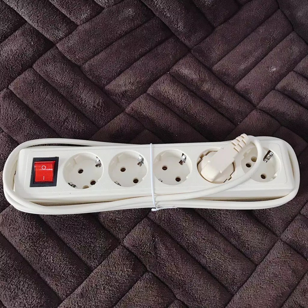 terminal listrik 5 lubang kabel 5m | Lazada Indonesia