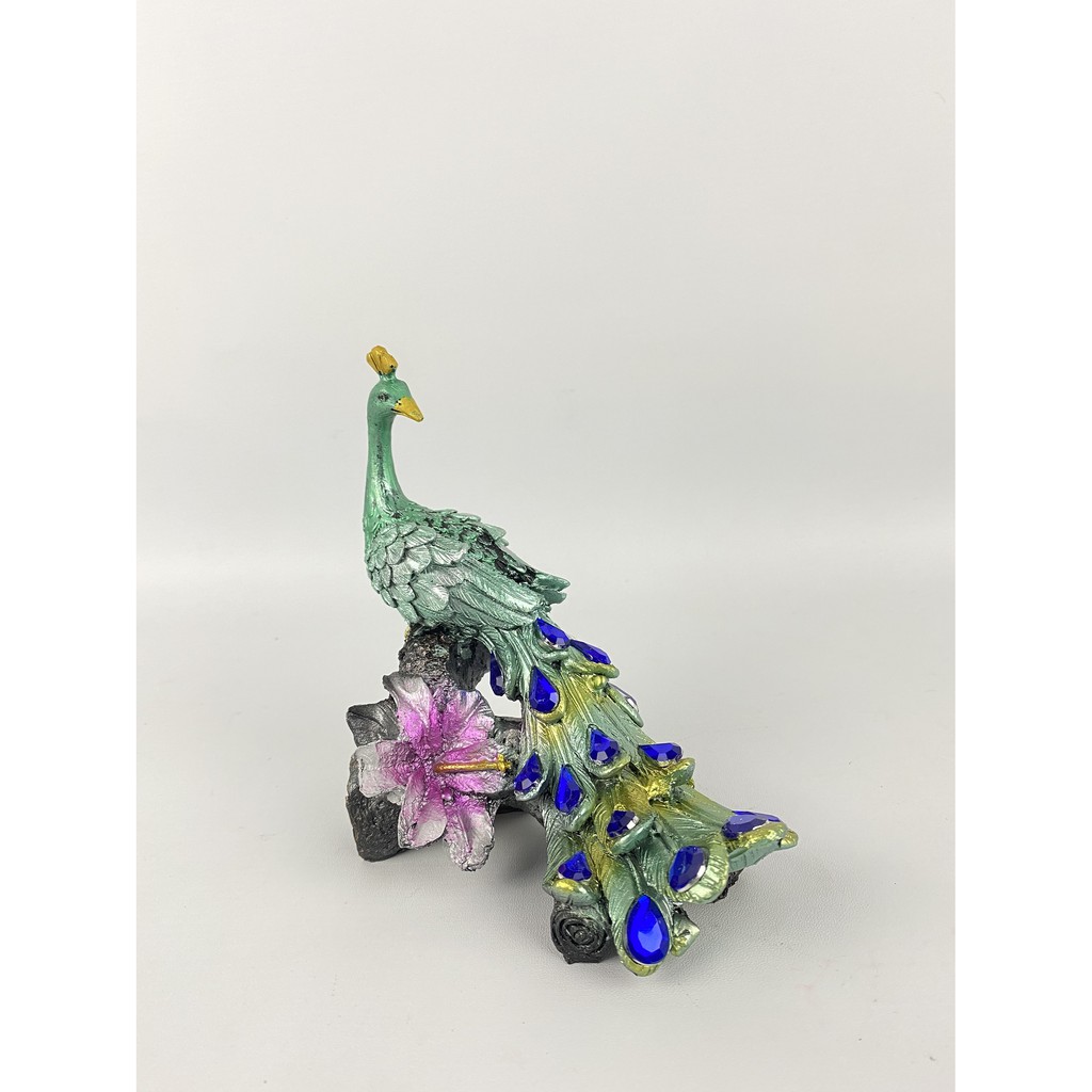 Pajangan Burung Merak Bahan Resin Hiasan Meja Patung Merak | Lazada ...