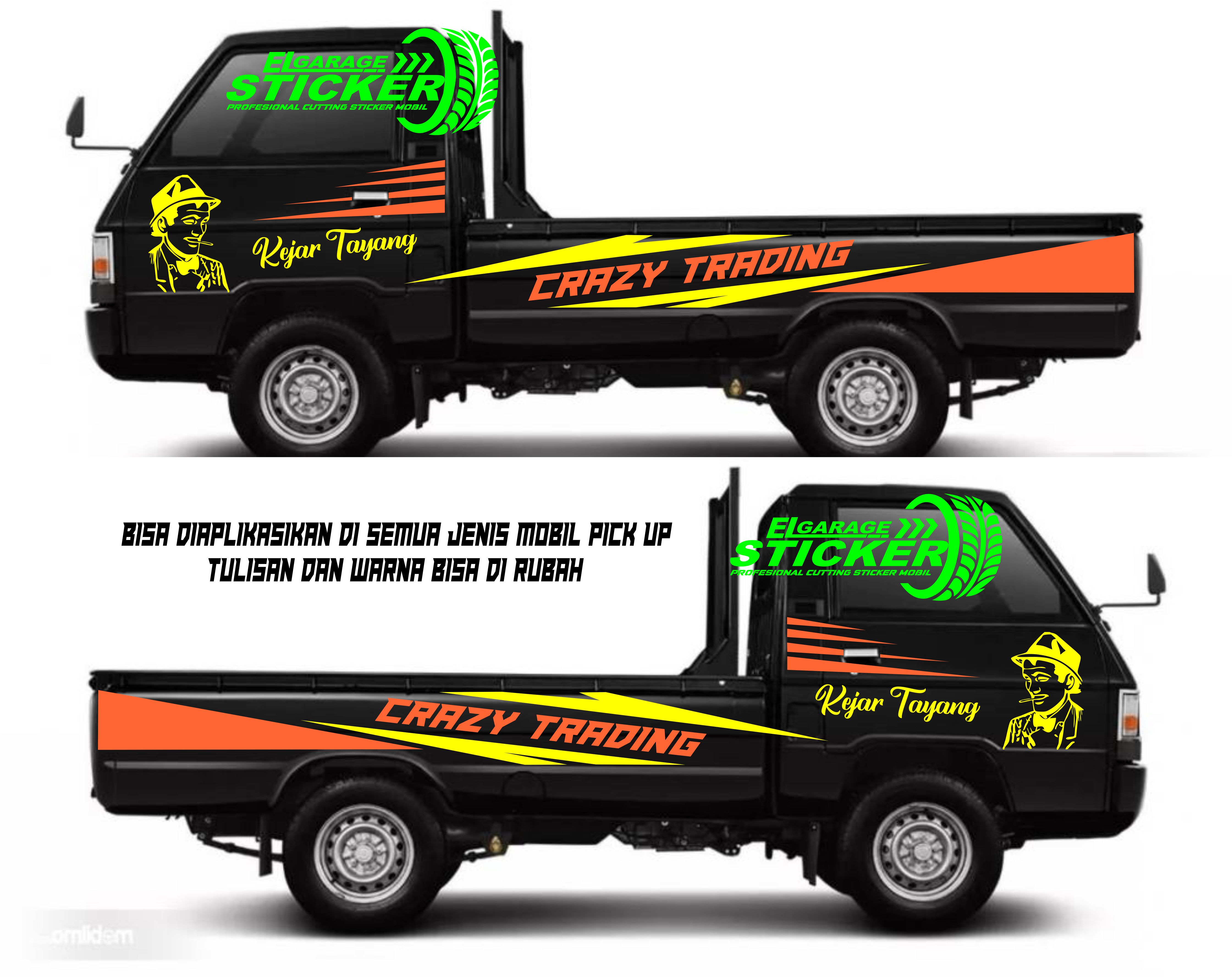 Stiker mobil mitsubishi l300 cutting stiker crazy trading stiker ...