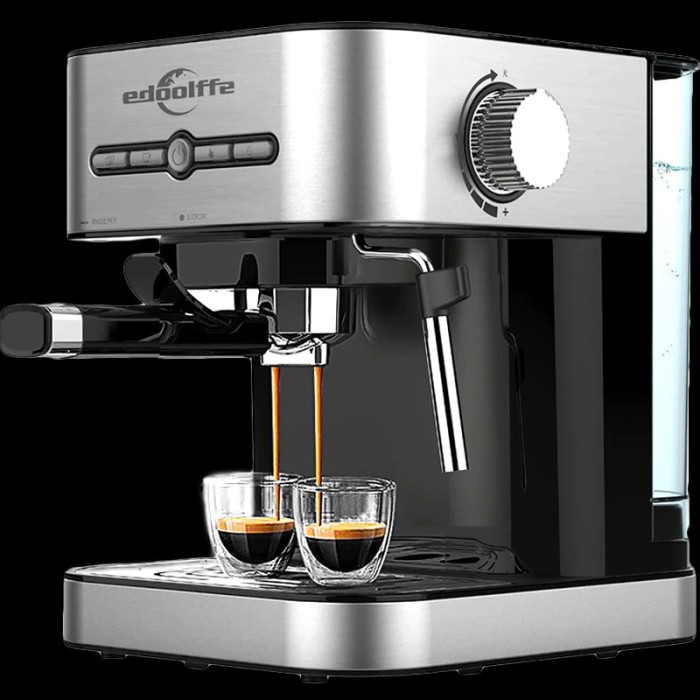 Edoolffe Mesin Kopi Semi Automatic Espresso Italian Coffee Machine 15 ...