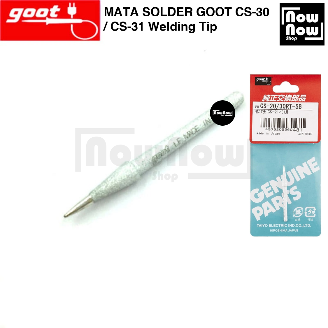 MATA SOLDER GOOT CS-30 CS30 CS-31 CS31 Japan Jepang Soldering Tip ...
